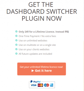 Dashboard Switcher Official Deal: Change your Wordpress Screen