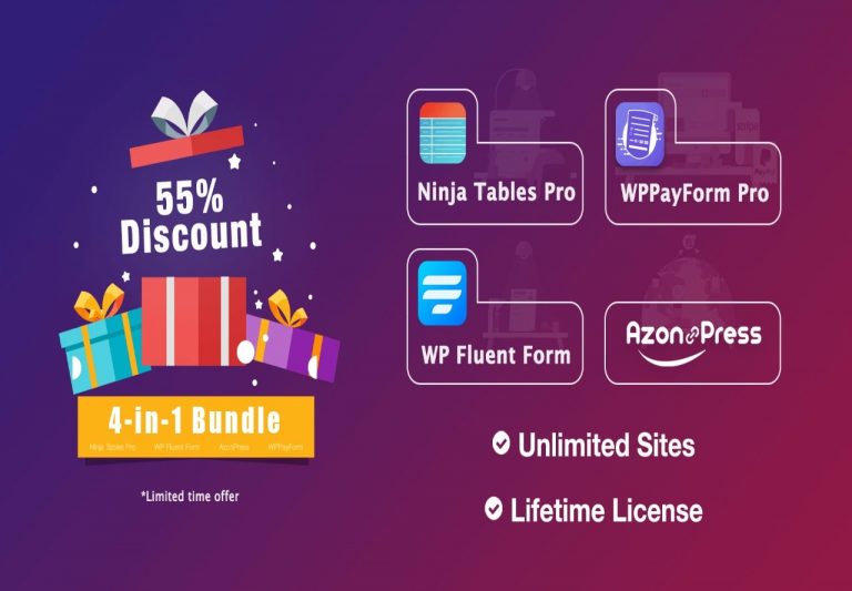 WP Manage Ninja Lifetime deal: 4 WordPress Plugins bundle