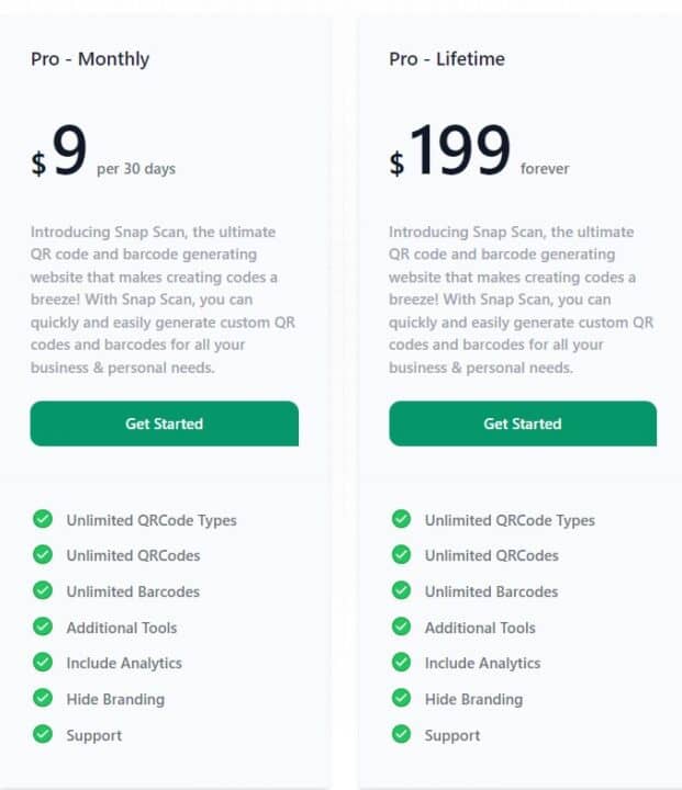 Snap Scan Lifetime Deal: QR Code & Barcode Generator